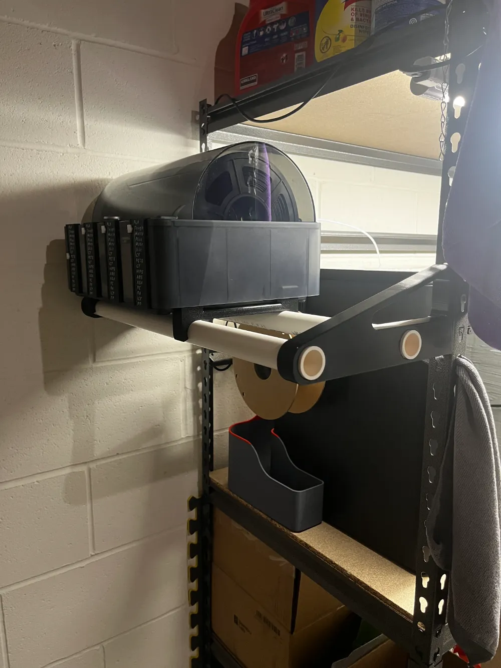 AMS Shelf for Rivet Muscle Rack Remixed by Code_Craft - MakerWorld