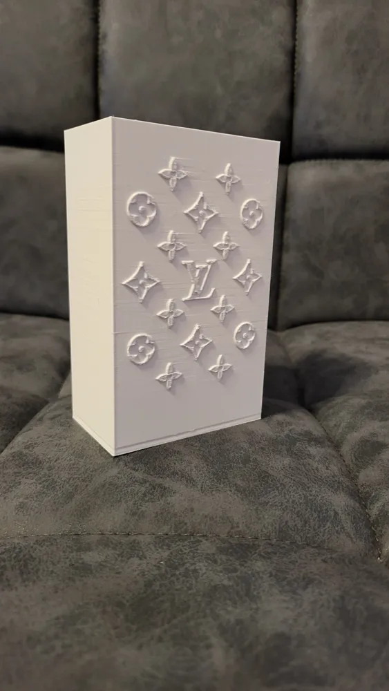 LV Pattern Louis Vuitton Cosmetics Pot - Free 3D Print Model - MakerWorld