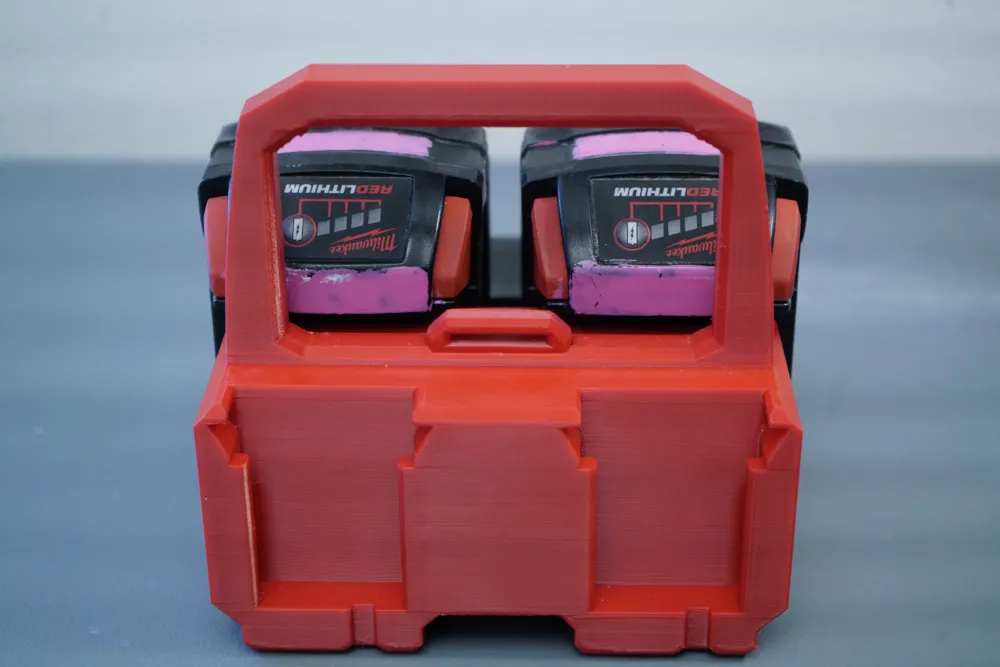 Milwaukee M18 4Pack Battery Caddy - Free 3D Print Model - MakerWorld
