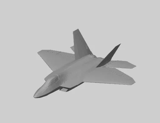 F-22 Raptor Low Poly Fighter Jet - Free 3D Print Model - MakerWorld