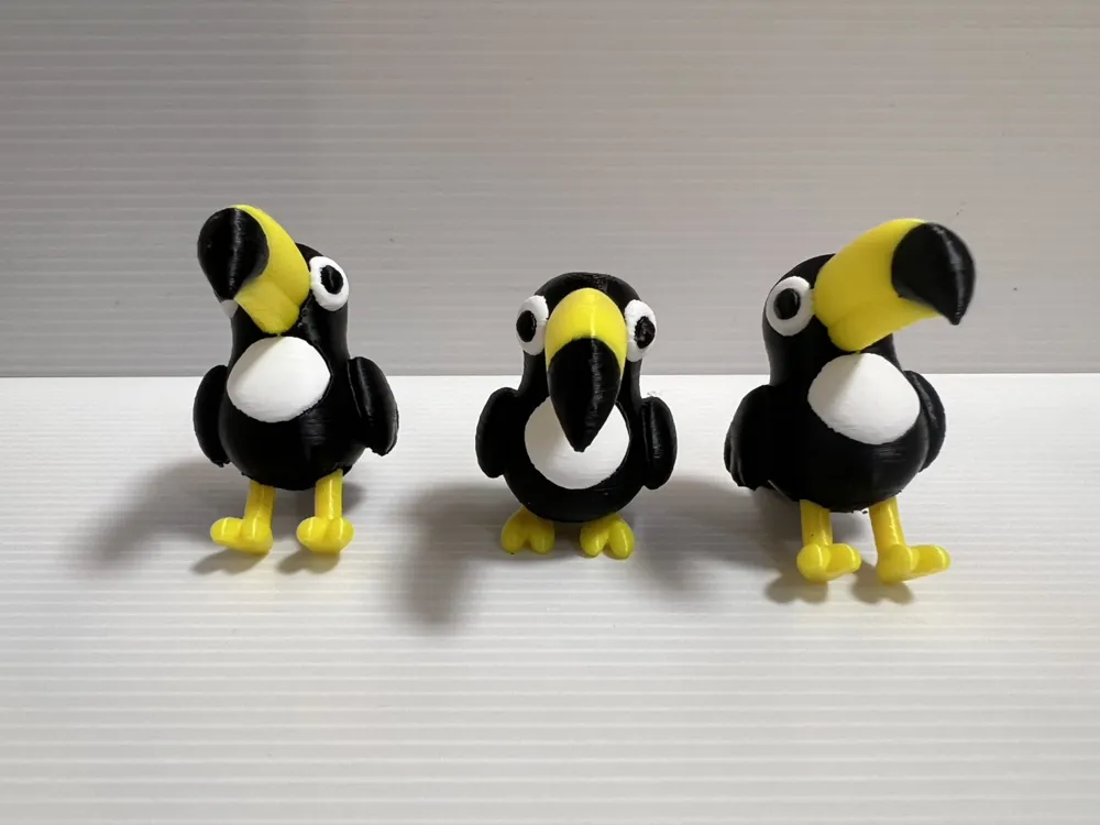 Clay style toucan (movable parts) by grwang41 MakerWorld: Download Free ...