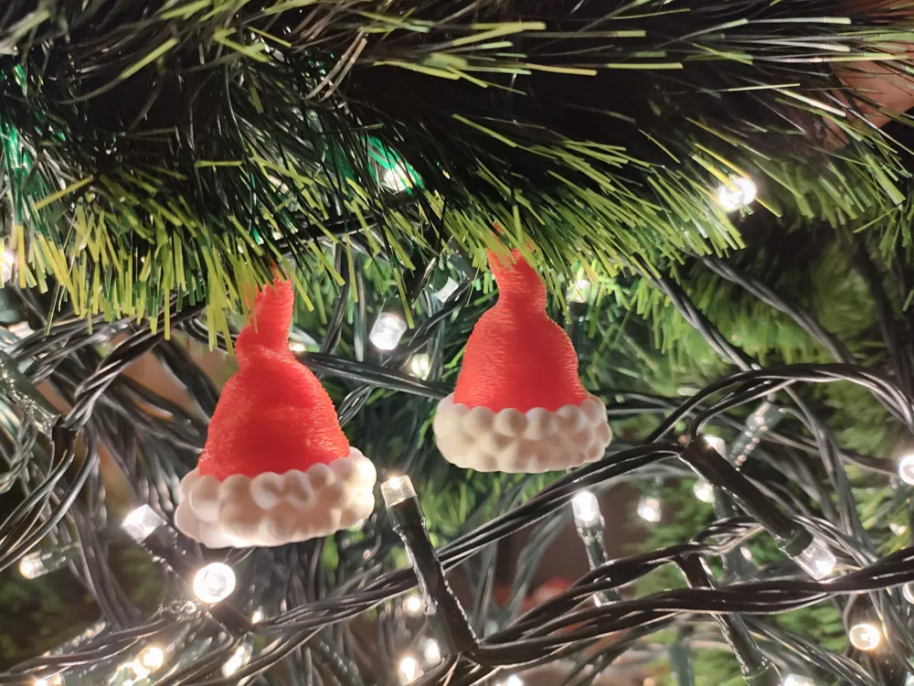 mini Santa hat ornament - Free 3D Print Model - MakerWorld
