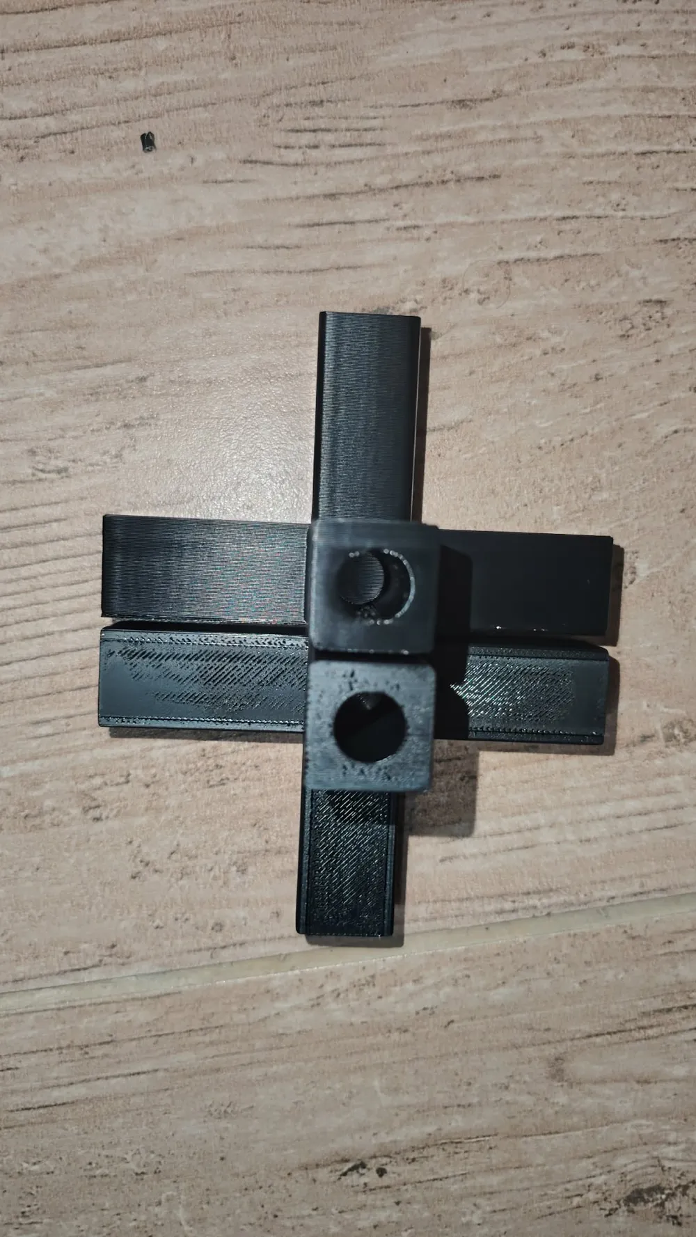 4 Way Square Tube Connector – ABS - Free 3D Print Model - MakerWorld