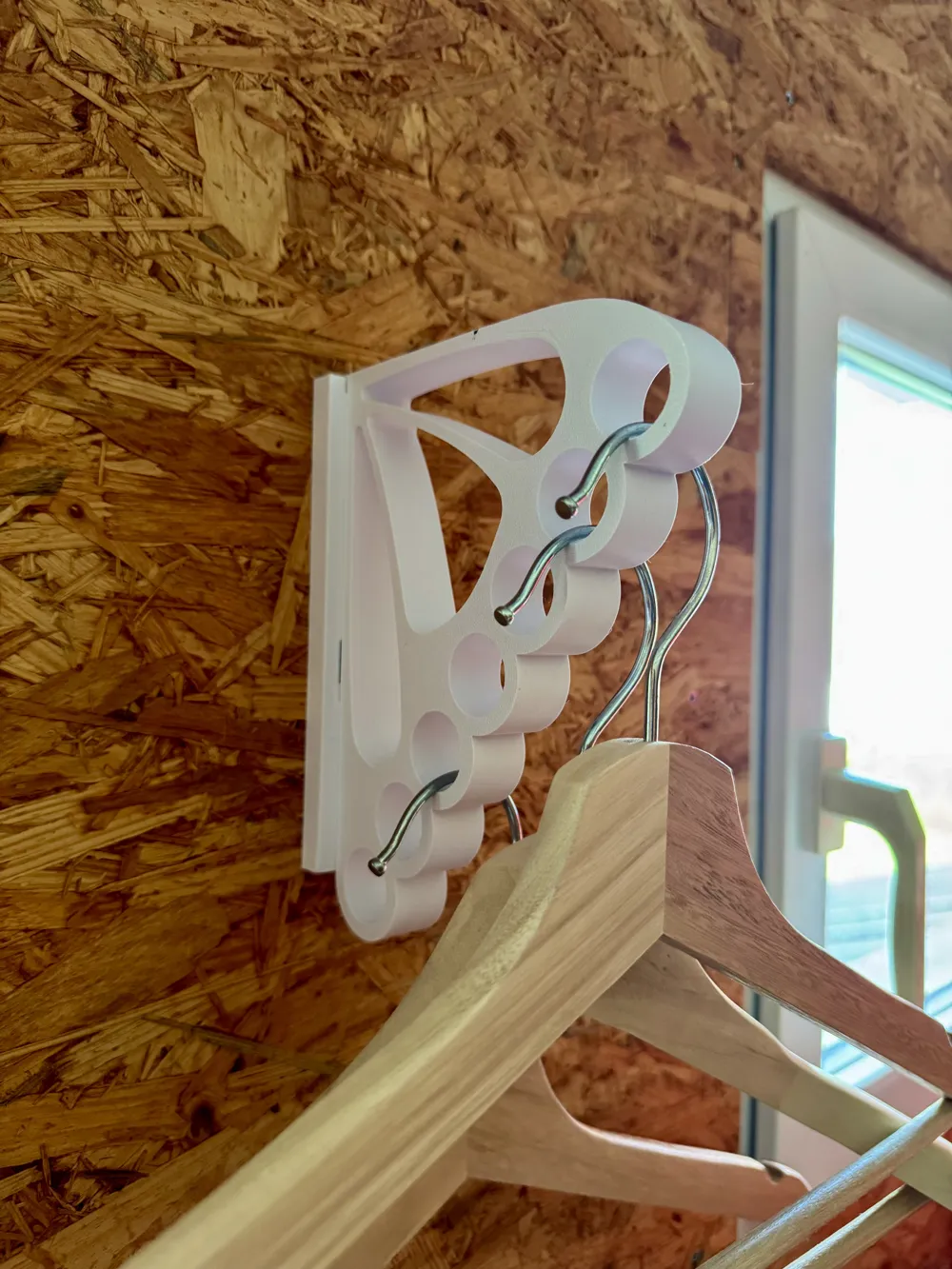 Wall hook for 7 clothes hangers by frey MakerWorld: Download Free 3D Models