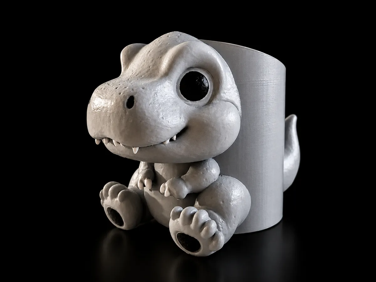 Cute dinosaur T-Rex toothbrush holder - Free 3D Print Model - MakerWorld