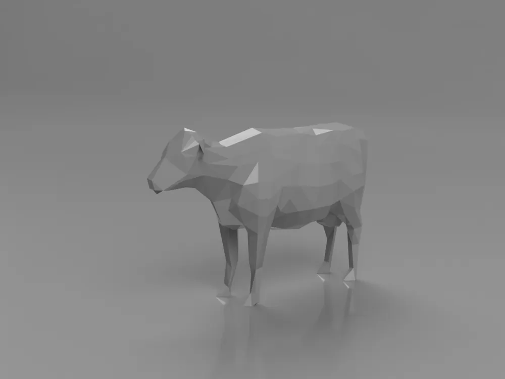 Low Poly Cow by maxaruta - MakerWorld