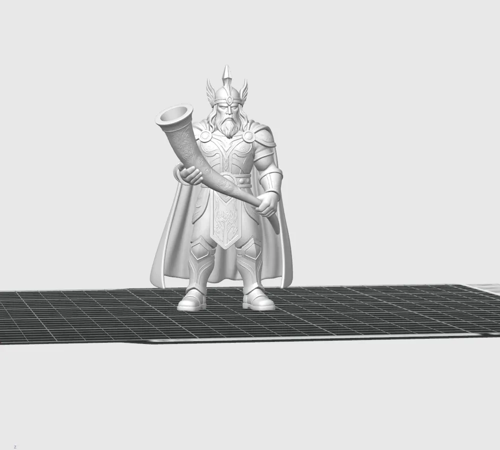 mythology Viking with a horn figurines - Free 3D Print Model - MakerWorld