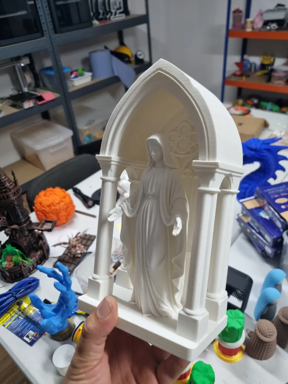 Our Lady in Gothic Niche - Free 3D Print Model - MakerWorld