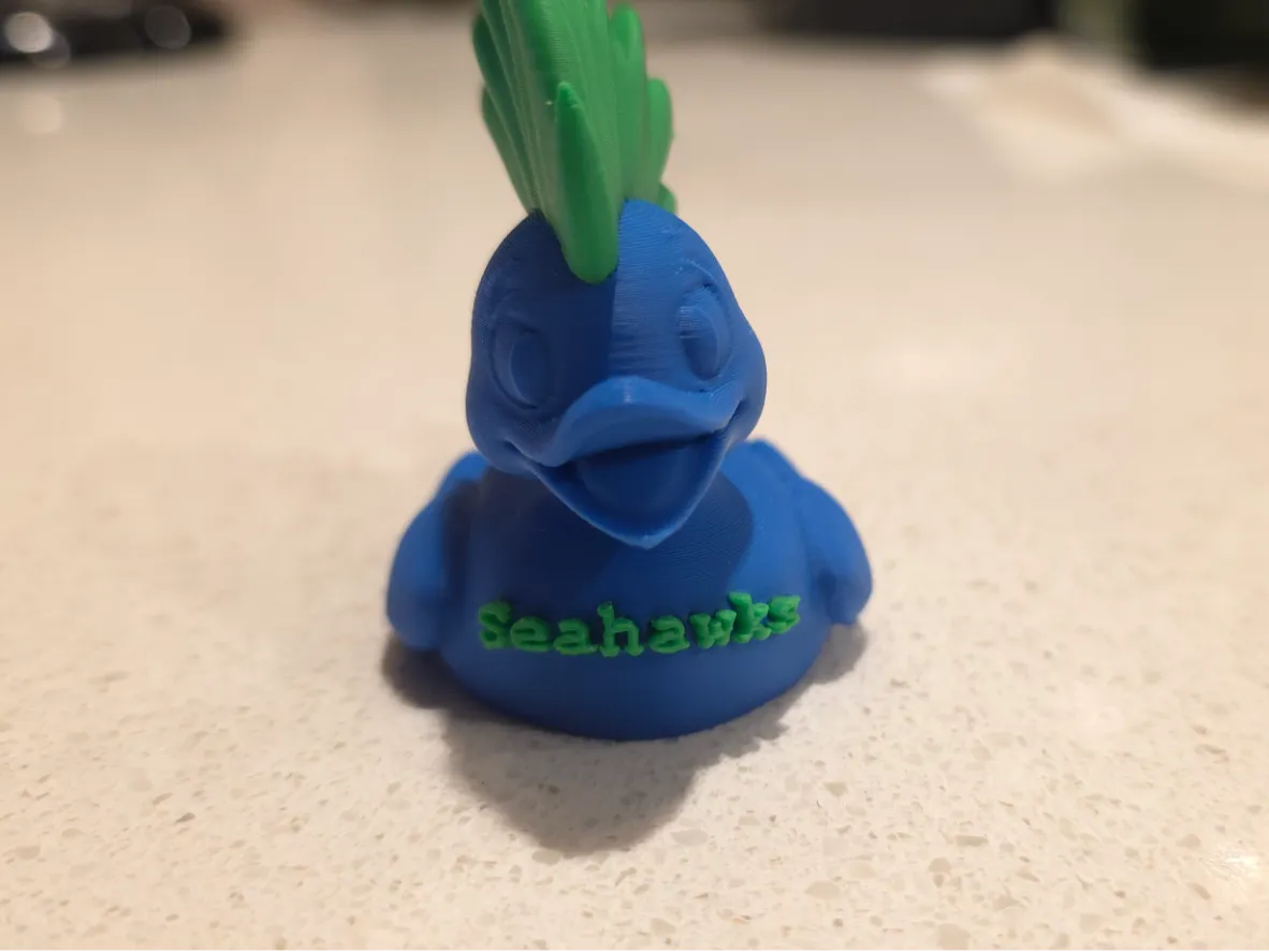 The 12th Quack - Seahawks Duck - Free 3D Print Model - MakerWorld