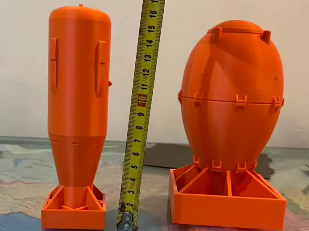 The nuclear Fat Man & Little Boy - Free 3D Print Model - MakerWorld