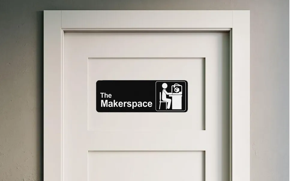 The Makerspace room sign - The Office TV Series by BuzzEye - MakerWorld