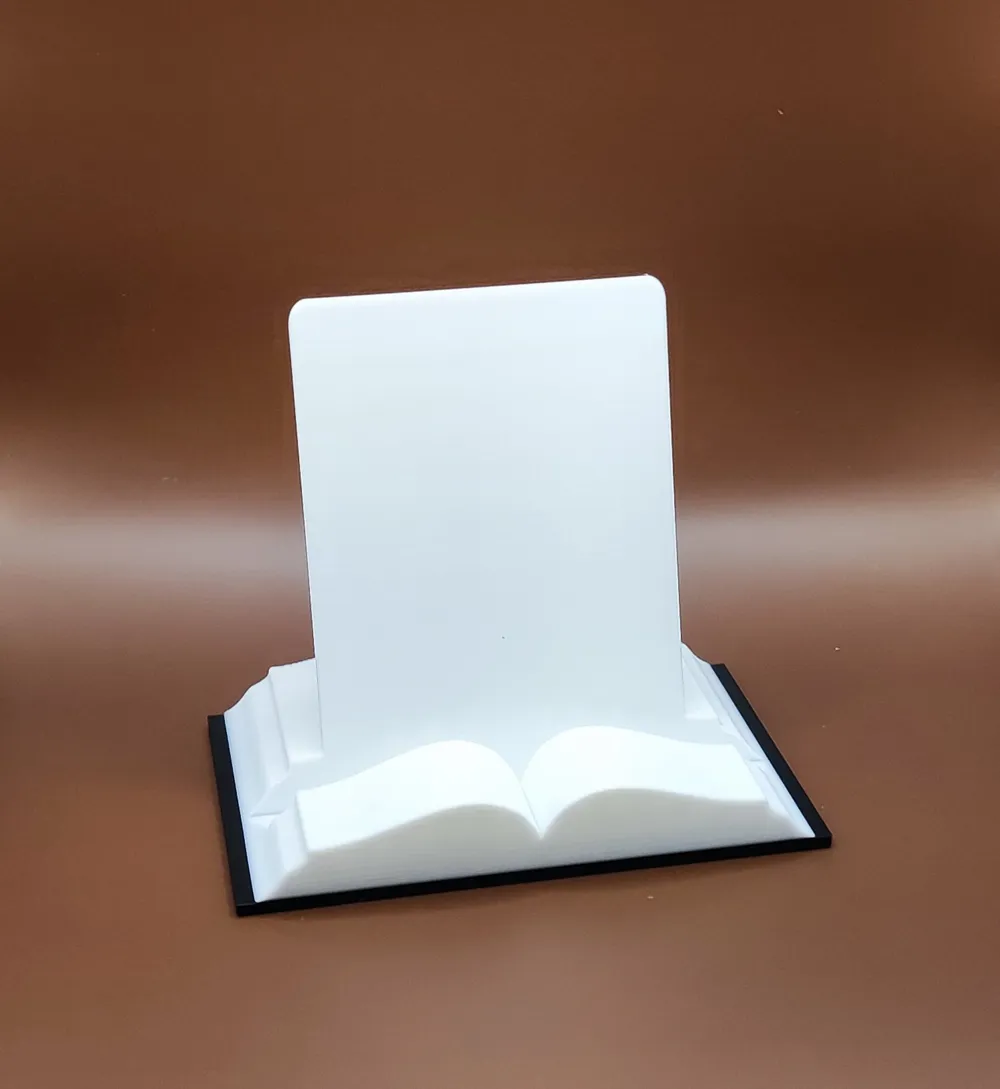 开放式书本造型手机/平板支架 - 免费 3D 打印模型 - MakerWorld