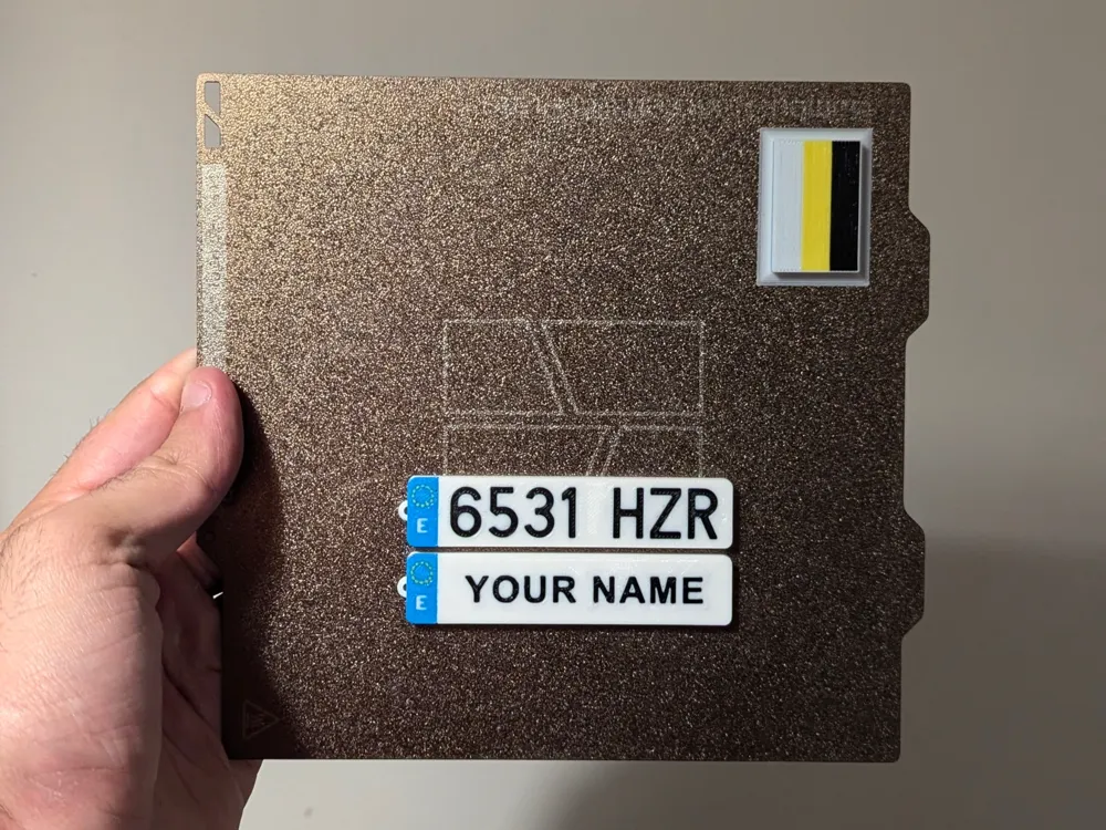 Customizable License Plate Keychain by custom3dmodels MakerWorld ...