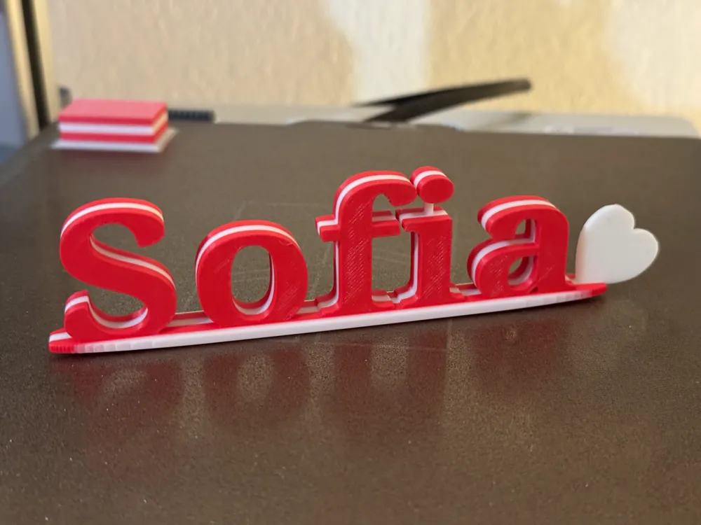 Name Sofia - Name Sofia - Free 3D Print Model - MakerWorld