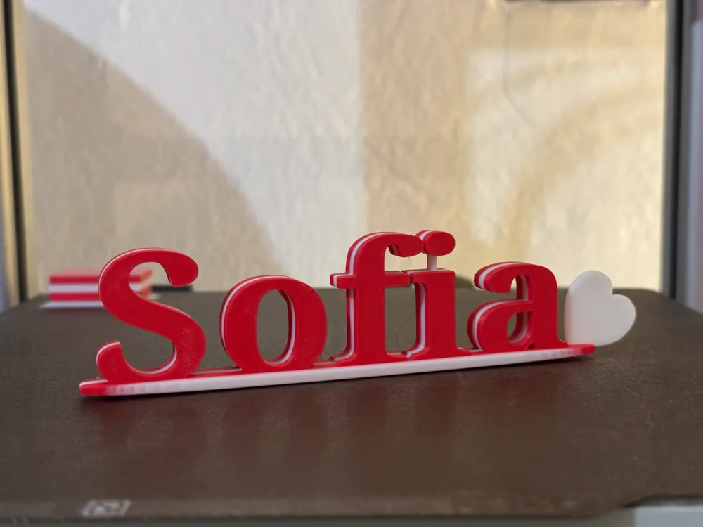 Name Sofia - Name Sofia - Free 3D Print Model - MakerWorld