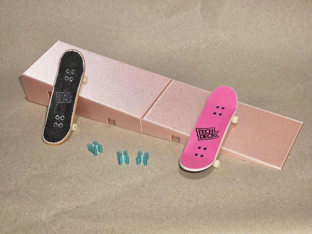 Fingerboard Skatepark Modular - Long Ramp - Free 3D Print Model ...