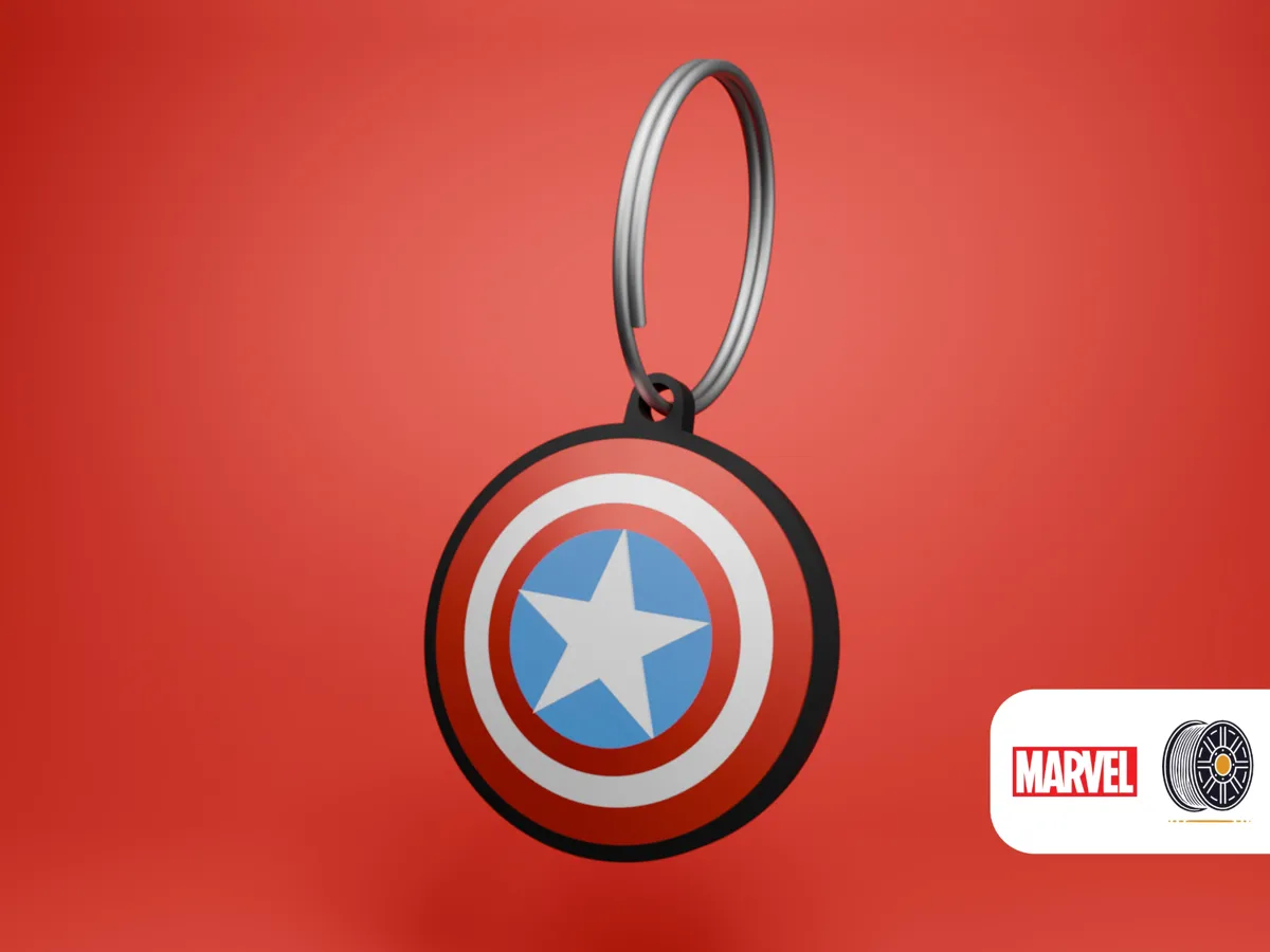 Captain America Shield | Marvel Keychain Series - Free 3D Print Model ...