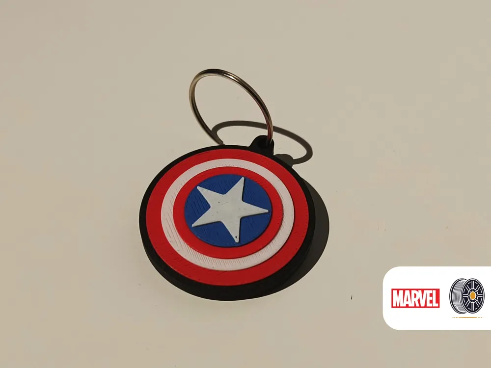 Captain America Shield | Marvel Keychain Series - Free 3D Print Model ...