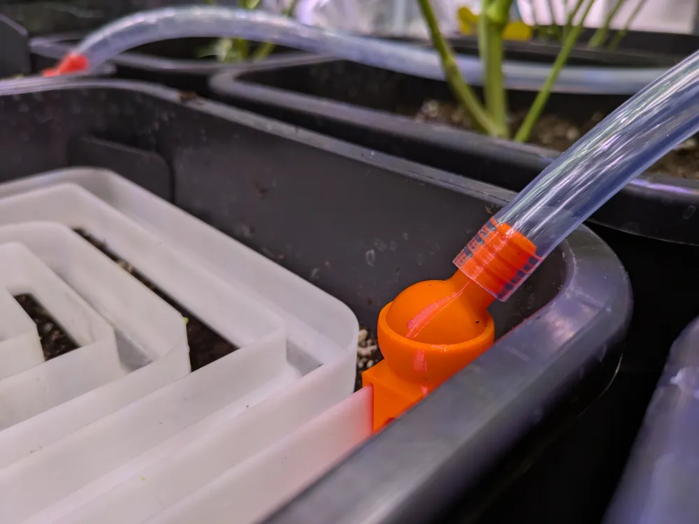 Hose and Funnel addon for Plant Watering Labyrinth - Free 3D Print ...