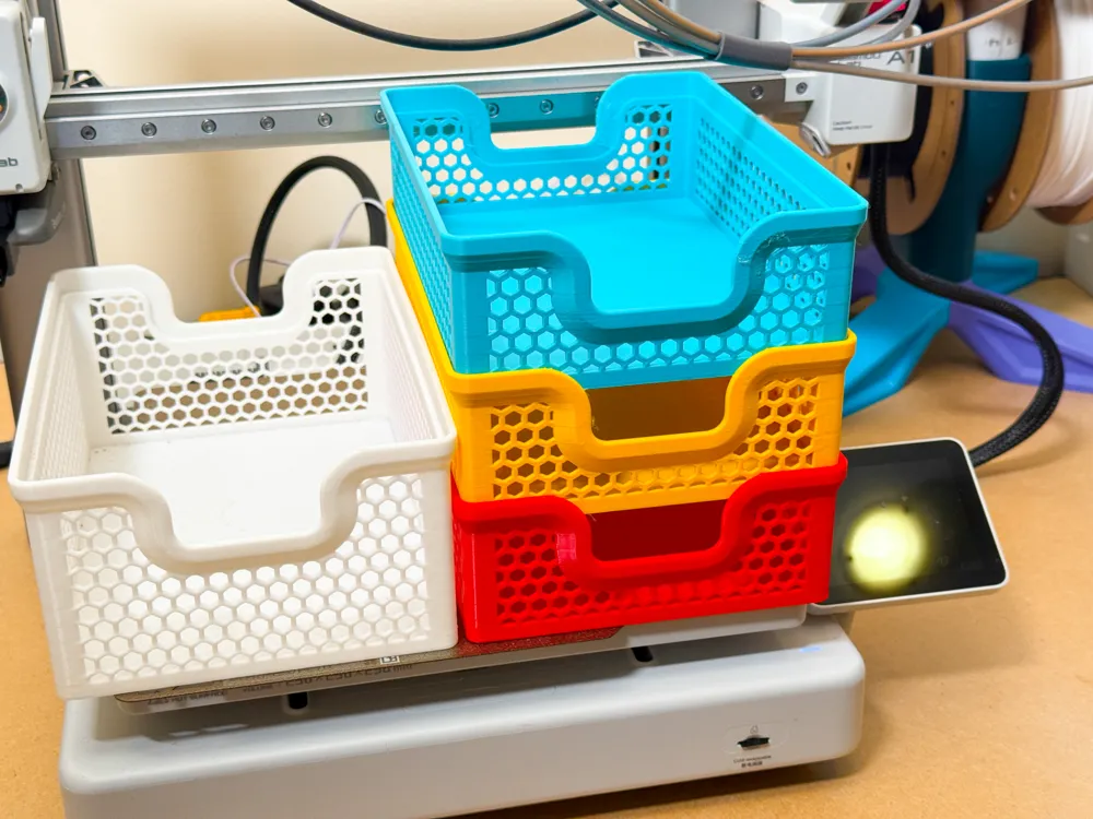 140x200mm Stacking Basket - Ultra Slim 58mm tall by Eternity Labs ...