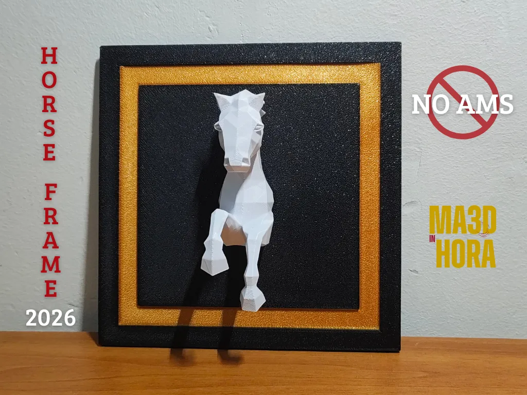 Marco de Caballo - Años del Caballo - 2026 - SIN AMS - Modelo de ...