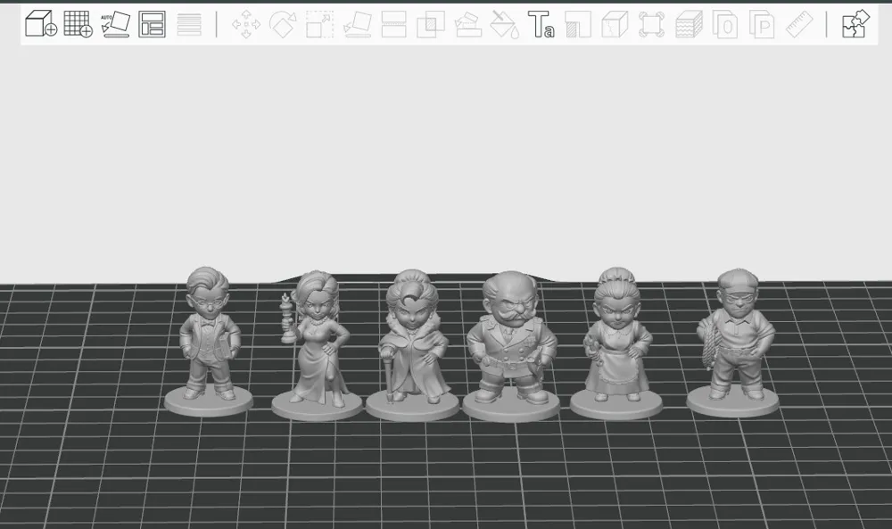 Clue Board Game High Definition Characters - Free 3D Print Model ...