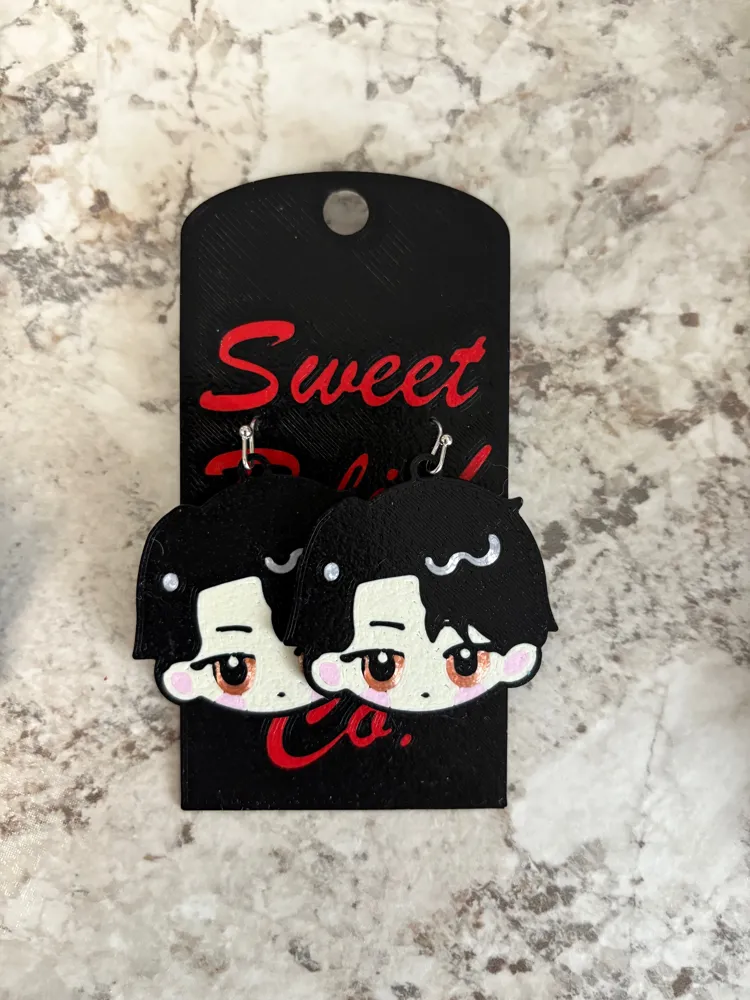 Saja Boys Jinu Earrings by Sweet Relish Design Co MakerWorld: Download ...