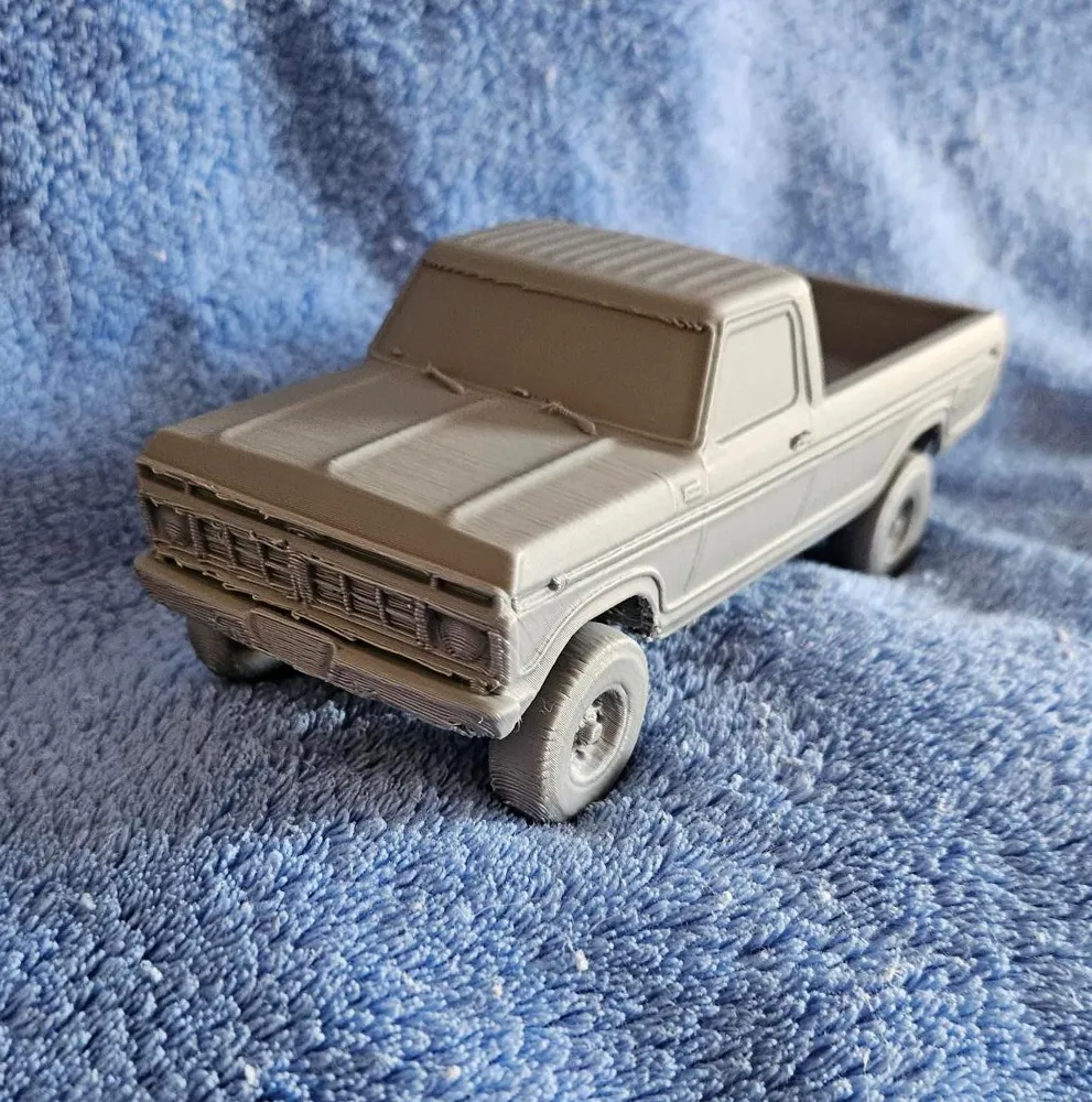 1977 Ford F250 Pickup Truck - Free 3D Print Model - MakerWorld
