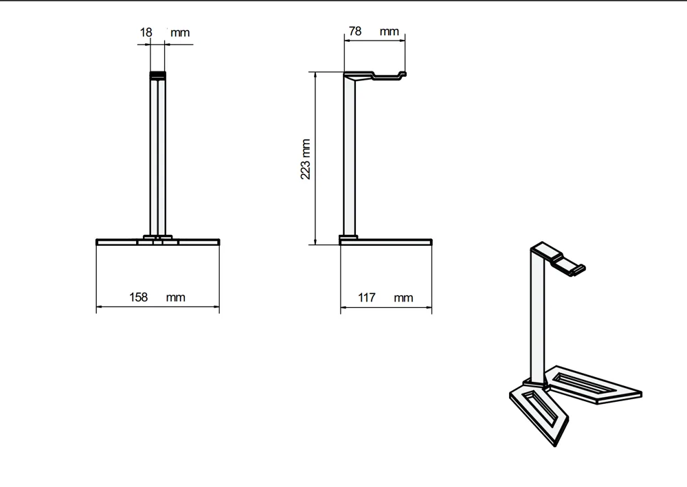 HEADPHONE STAND - Free 3D Print Model - MakerWorld