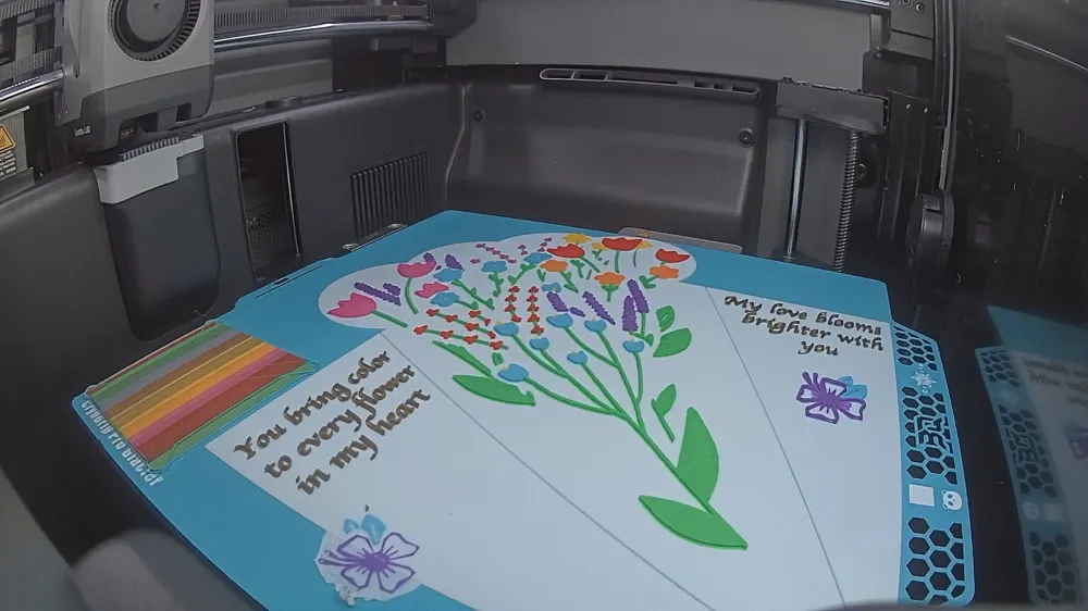 Foldable Flower Bouquet Card (TikTok Trend) - Free 3D Print Model ...