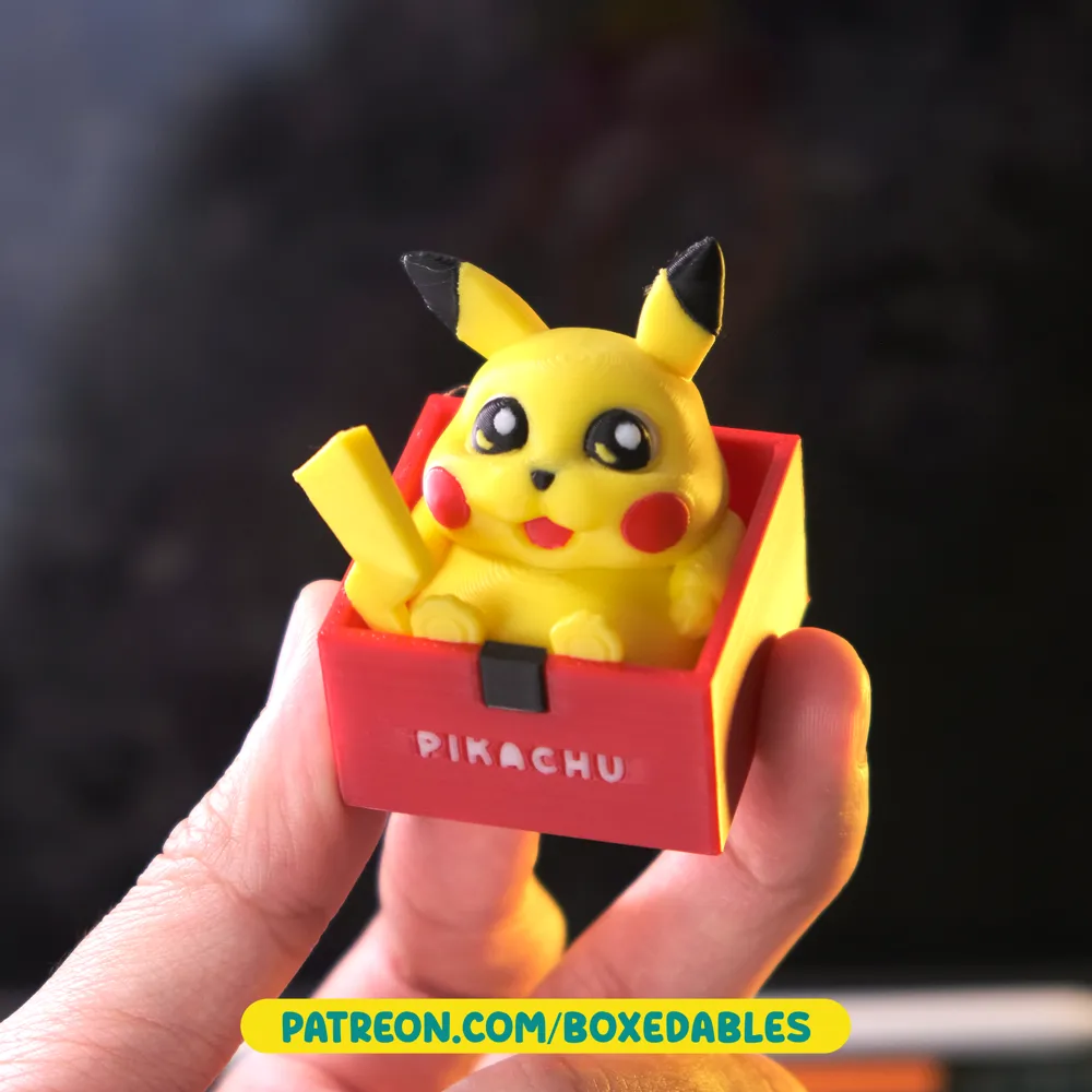 Pikachu - Boxedables - Free 3D Print Model - MakerWorld