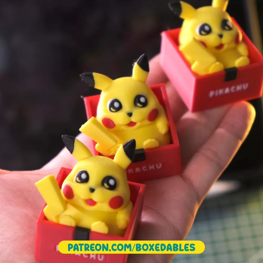 Pikachu - Boxedables - Free 3D Print Model - MakerWorld
