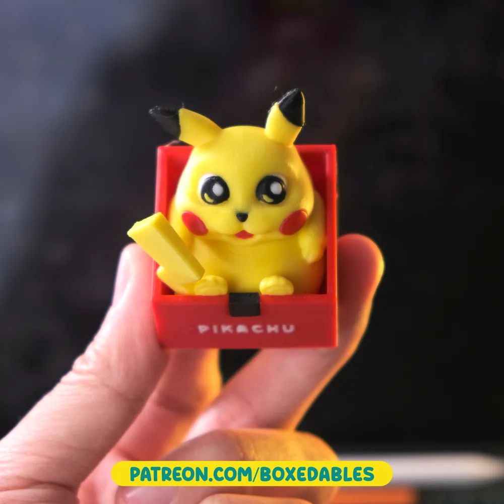 Pikachu - Boxedables - Free 3D Print Model - MakerWorld