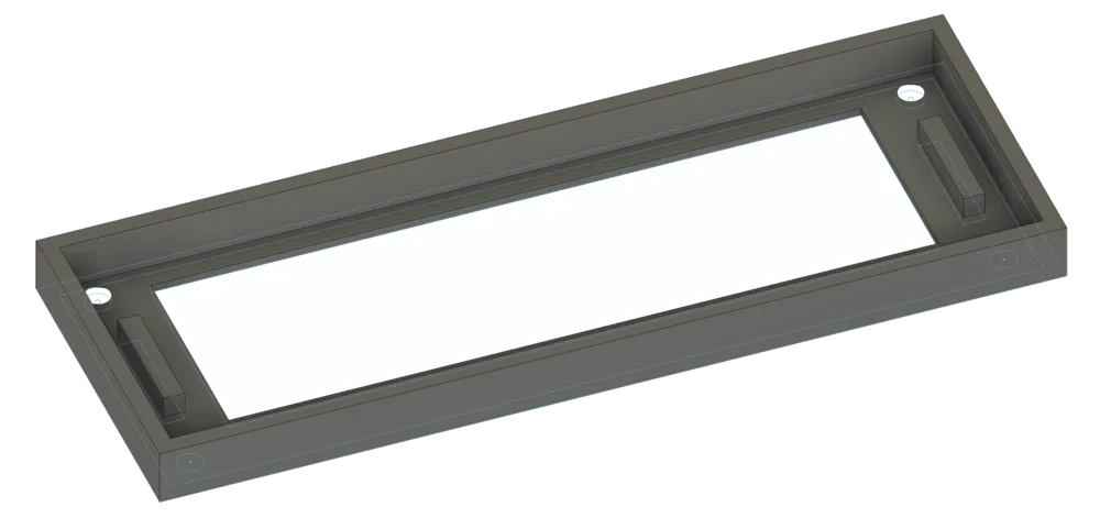 3.12" 256x64 OLED Display Frame by JamiePhonic - MakerWorld