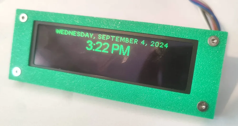 3.12" 256x64 OLED Display Frame by JamiePhonic - MakerWorld