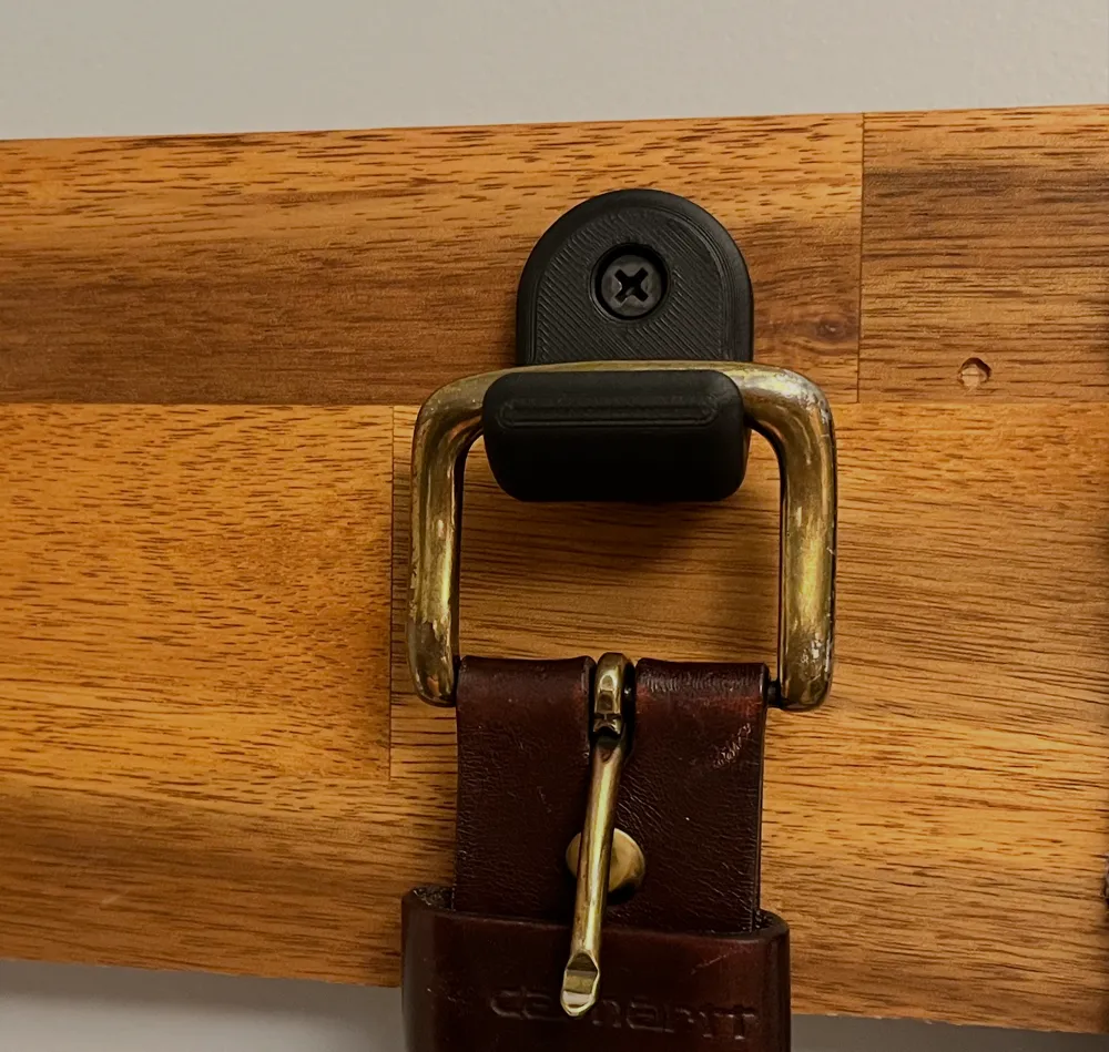 Simple Belt Wall Hook by codebender - MakerWorld
