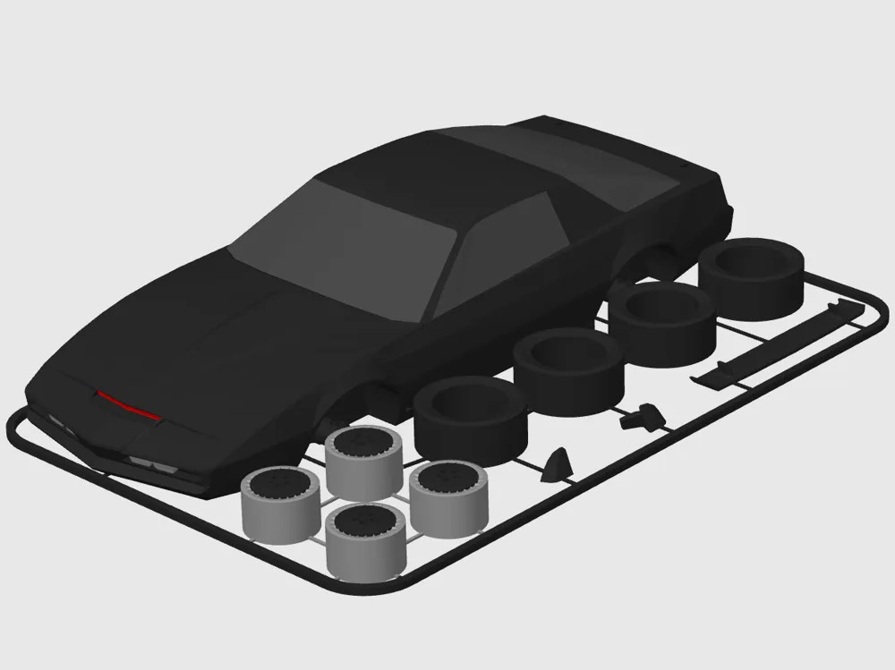 KITT - Knight Rider - Pontiac Firebird Trans Am - Free 3D Print Model ...