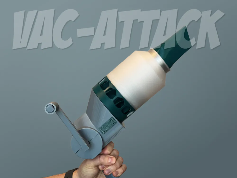 Vac-Attack - highspeed transmission, hand powered - Free 3D Print Model ...