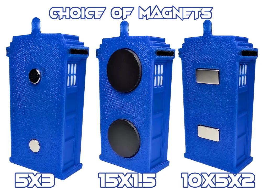 TARDIS Fridge Magnet by ByteSlinger MakerWorld: Download Free 3D Models