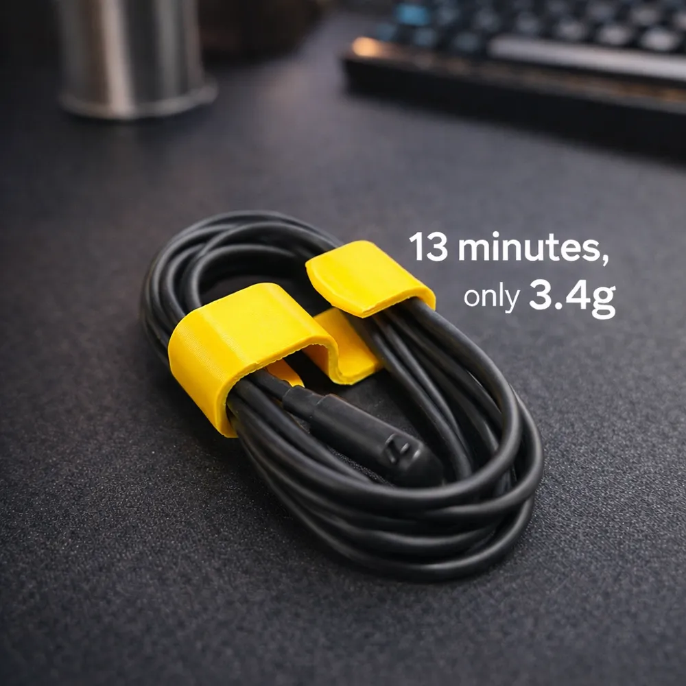 Infinity cable clip - Free 3D Print Model - MakerWorld