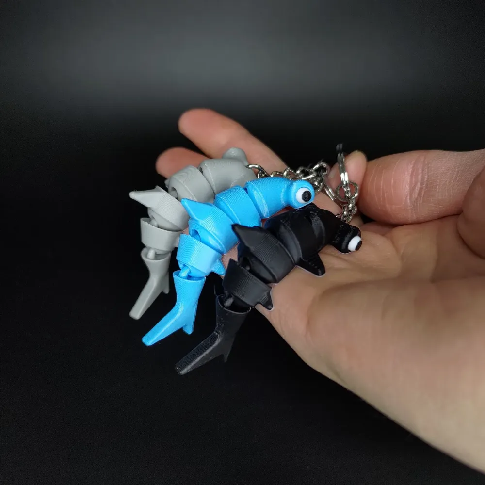 Flexi Funny Hammerhead Shark - Free 3D Print Model - MakerWorld