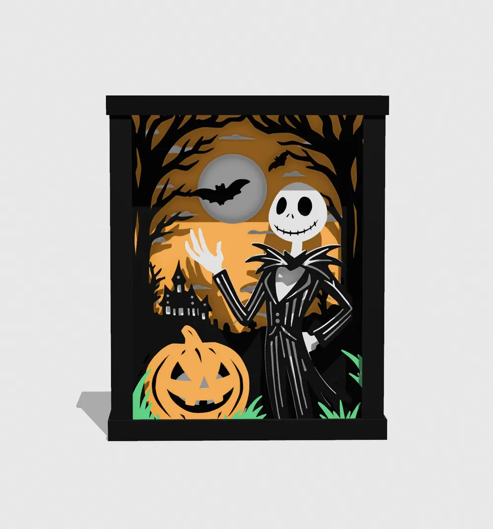 Light box Halloween - Free 3D Print Model - MakerWorld