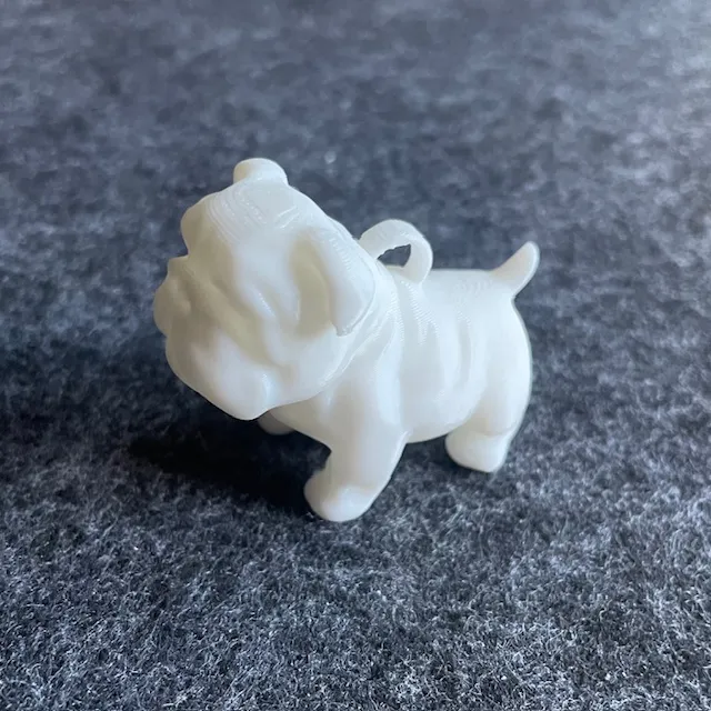 Chubby Bulldog Puppy keychain keyring by Heiko_Hoffmann2000 - MakerWorld