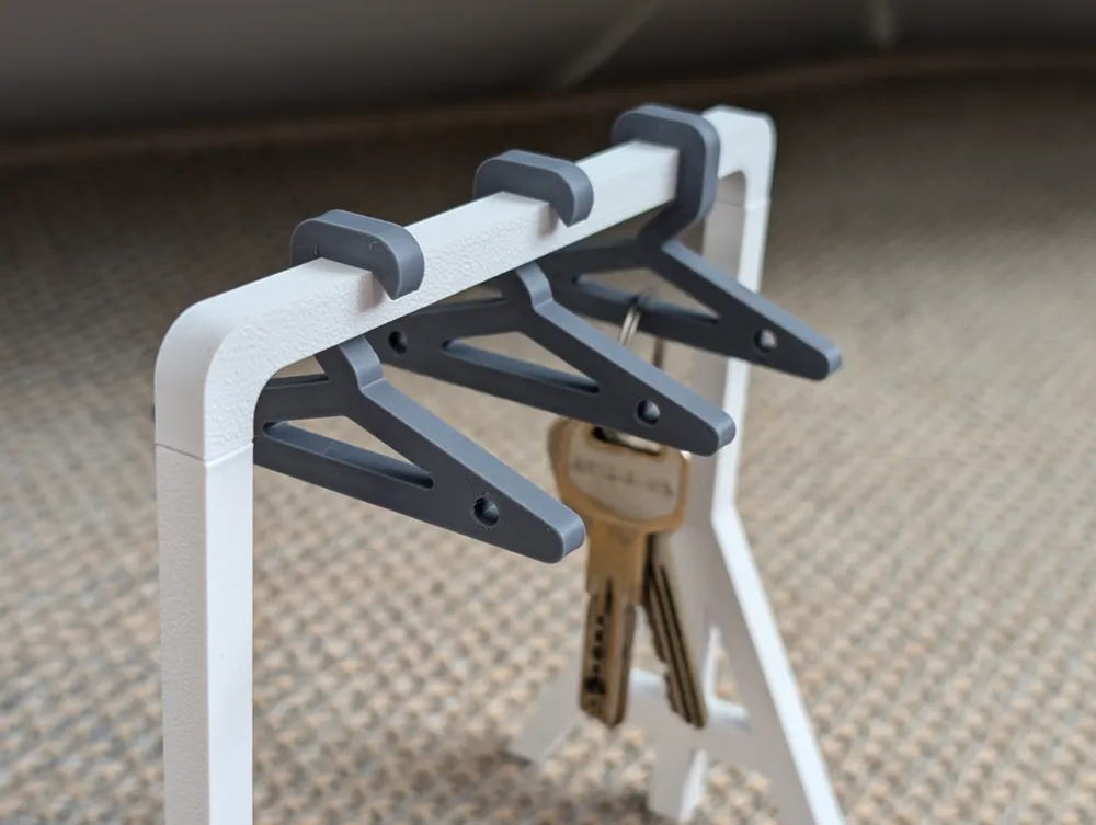 Key Hanger - Micro Standing Rack with Micro Hanger by YoshiGoshi ...