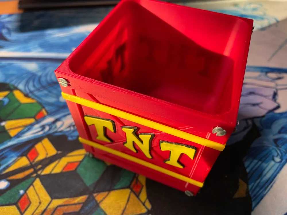 TNT Crate Pen Holder – Crash Bandicoot (NO AMS) by Losco MakerWorld ...