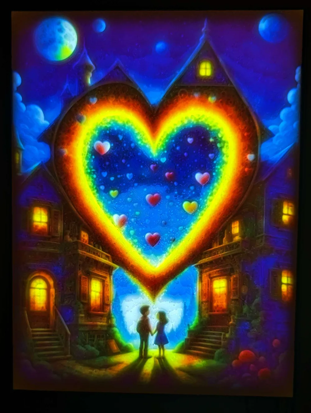 Lithophane Art "Friendship 4 Ever" For Bambu Lab Lithophane Frame by ...