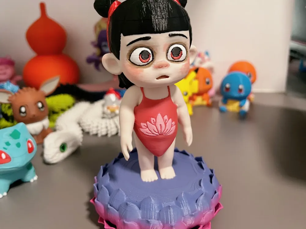 Nezha-Dedicated Lotus Base (Rainbow color printing available, support ...