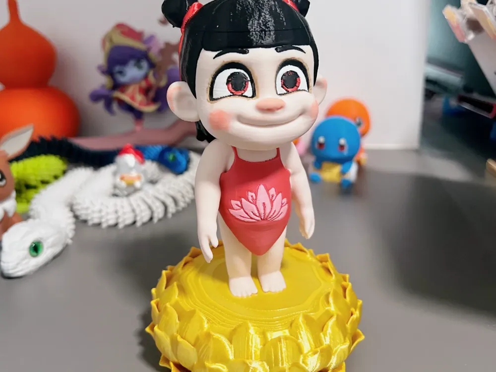 Nezha-Dedicated Lotus Base (Rainbow color printing available, support ...