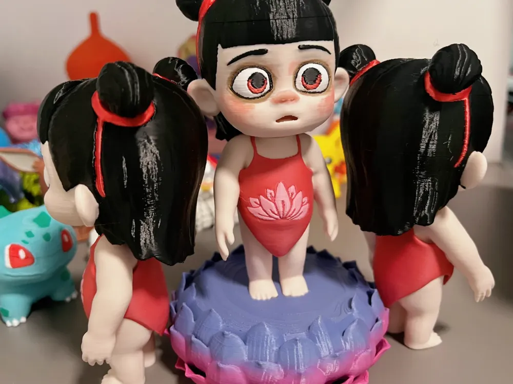 Nezha-Dedicated Lotus Base (Rainbow color printing available, support ...