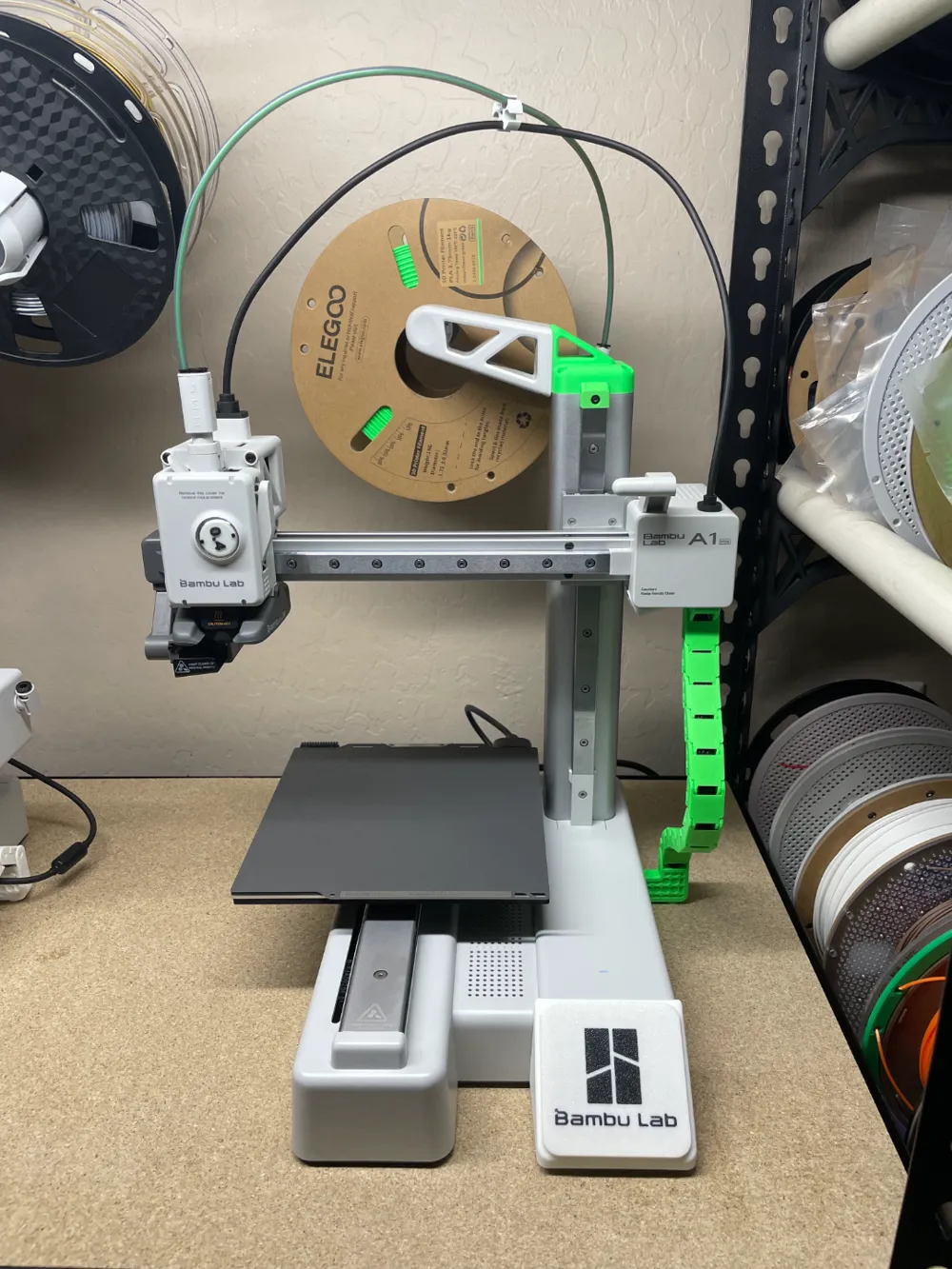 A1 Mini Original Spool Holder Top Mount with PTFE - Free 3D Print Model ...